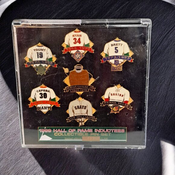 Office | Baseball 1999 Hall Of Fame Inductees Collectible Pin Set ...